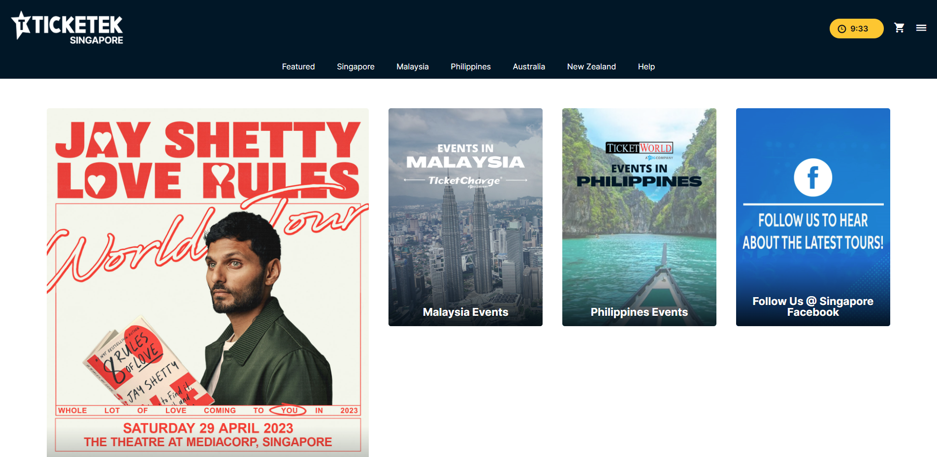 How do I register an account? – Ticketek Singapore